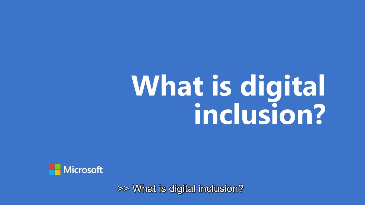 One Dev Question What Is Digital Inclusion Youtube
