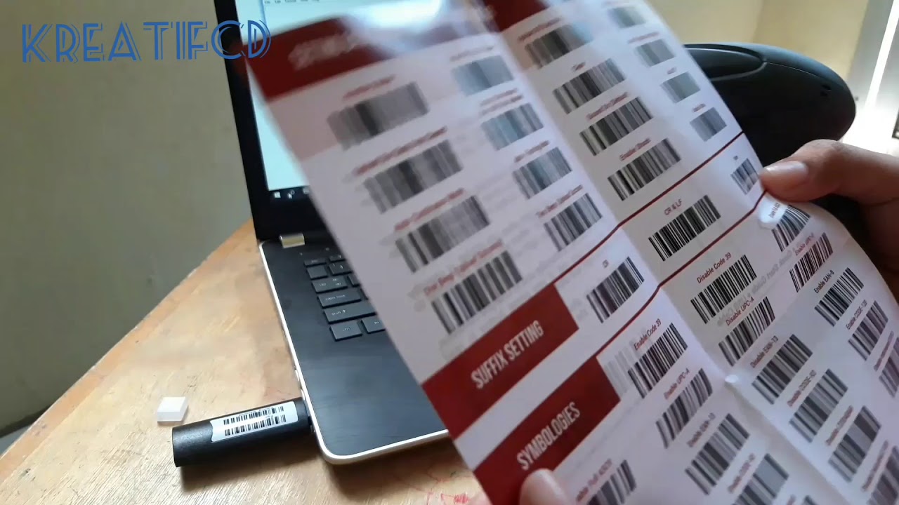 Cara Setting Barcode Scanner Wireless Unilogic Youtube