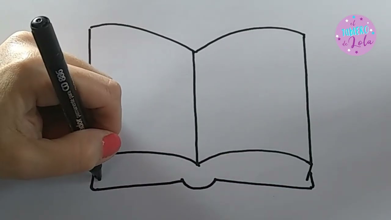 C Mo Dibujar Un Libro Abierto Paso A Paso Dibujo De Libro Abierto