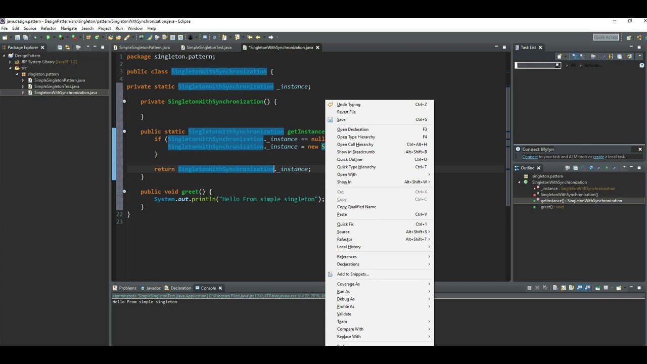 Singleton Pattern Part 2 Youtube