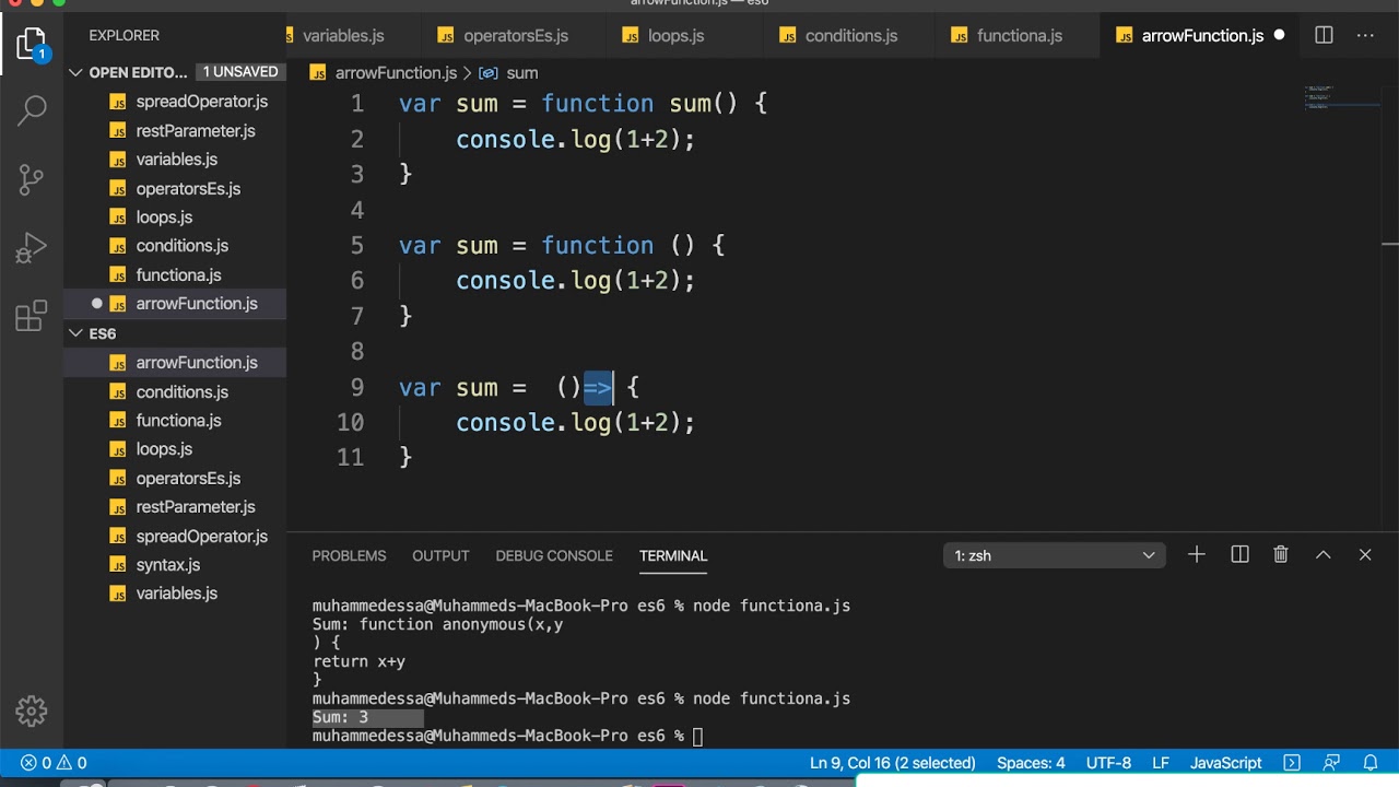 25 Javascript Es6 Arrow Function Youtube