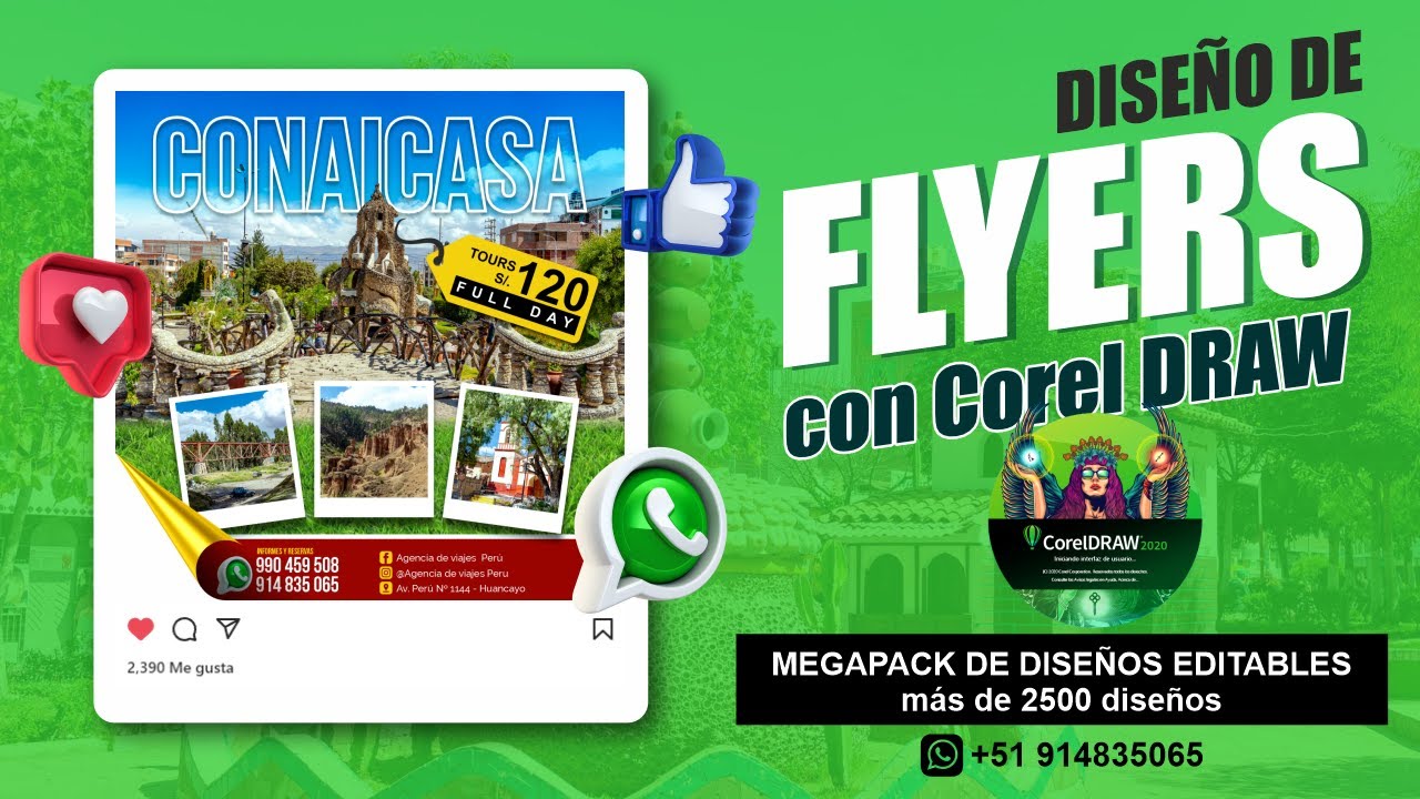 Flyers En Corel Draw Youtube