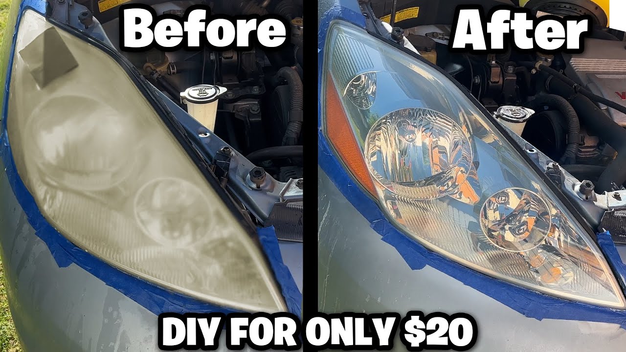How To Restore Headlights Easy And Cheap Youtube