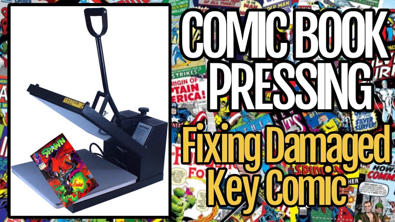 Comic Book Pressing Fixing Damaged Key Comic Youtube