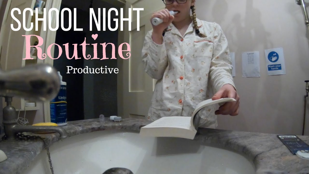Productive School Night Routine Youtube