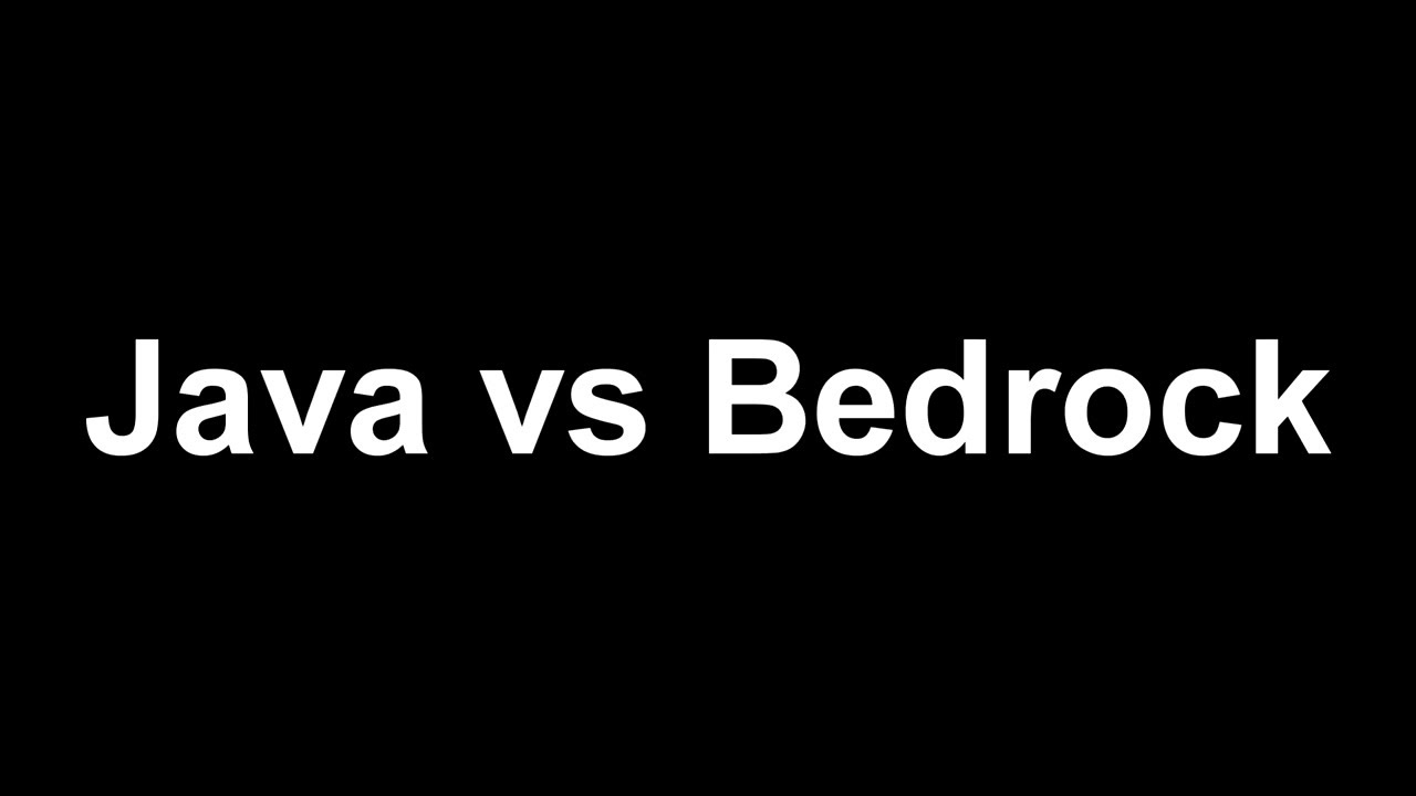 Minecraft Bedrock Vs Java 4 Youtube