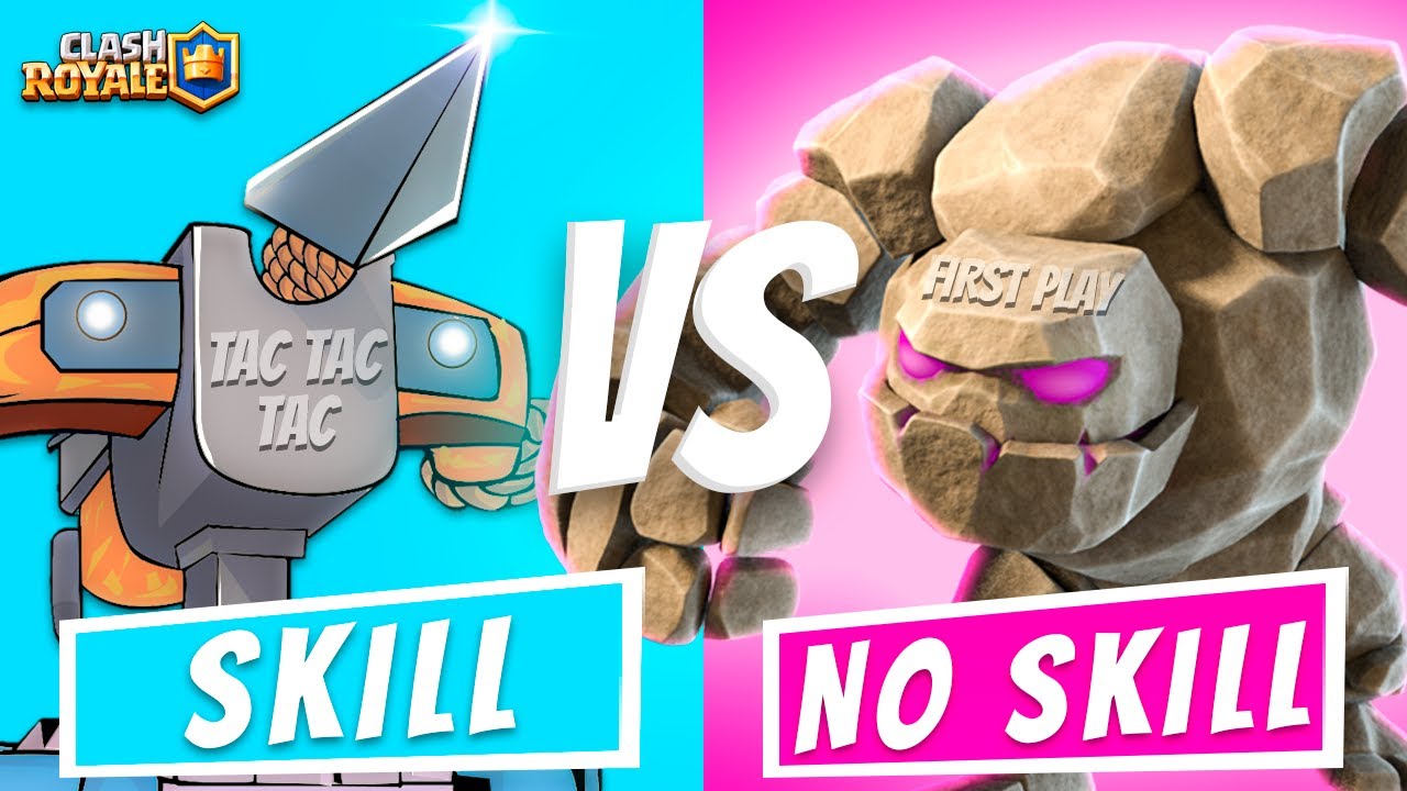 Skill Vs No Skill 2 Clash Royale Kanariooo Youtube