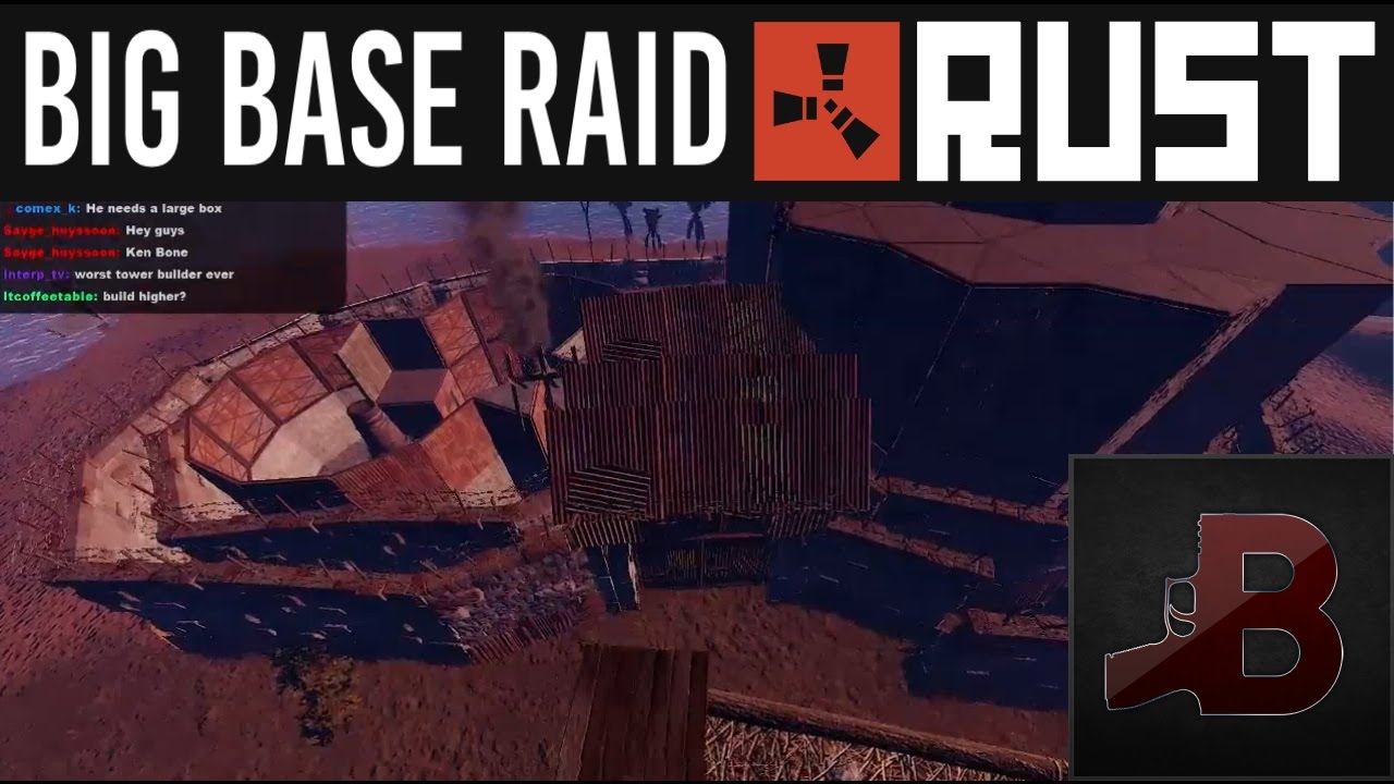 Big Base Raid Rust Youtube
