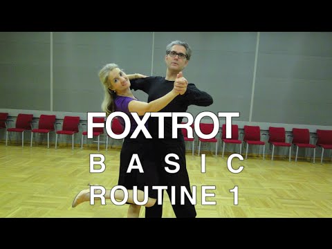 How To Dance Foxtrot Basic Routine 1 Youtube