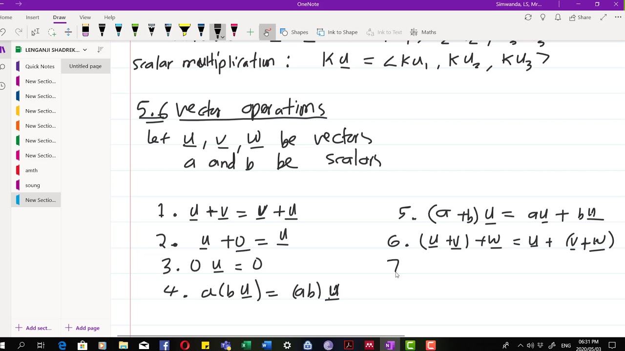 5 3 Basic Vector Operations Youtube