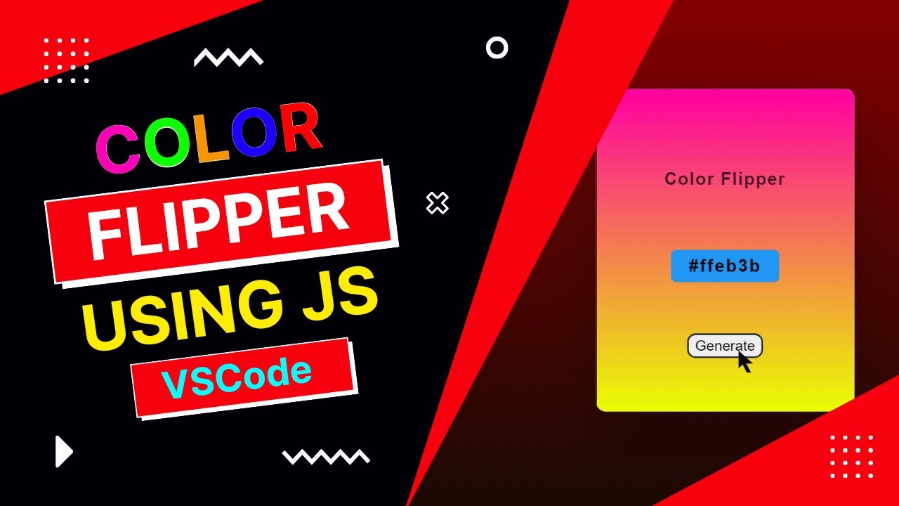 How To Create A Color Flipper Using Javascript Javascript Projects
