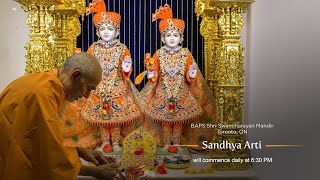 17 Dec 2024 Live Sandhya Arti Baps Shri Swaminarayan Mandir Toronto ...