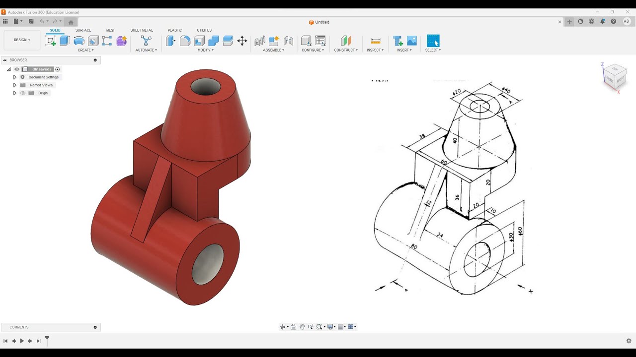 Fusion360 Part Modeling Tutorial 166 Design 3dmodeling