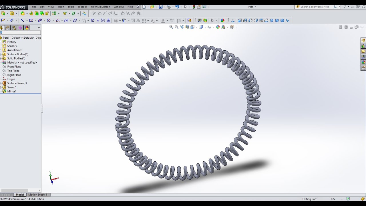 Tutorial 20 Circular Spring Youtube