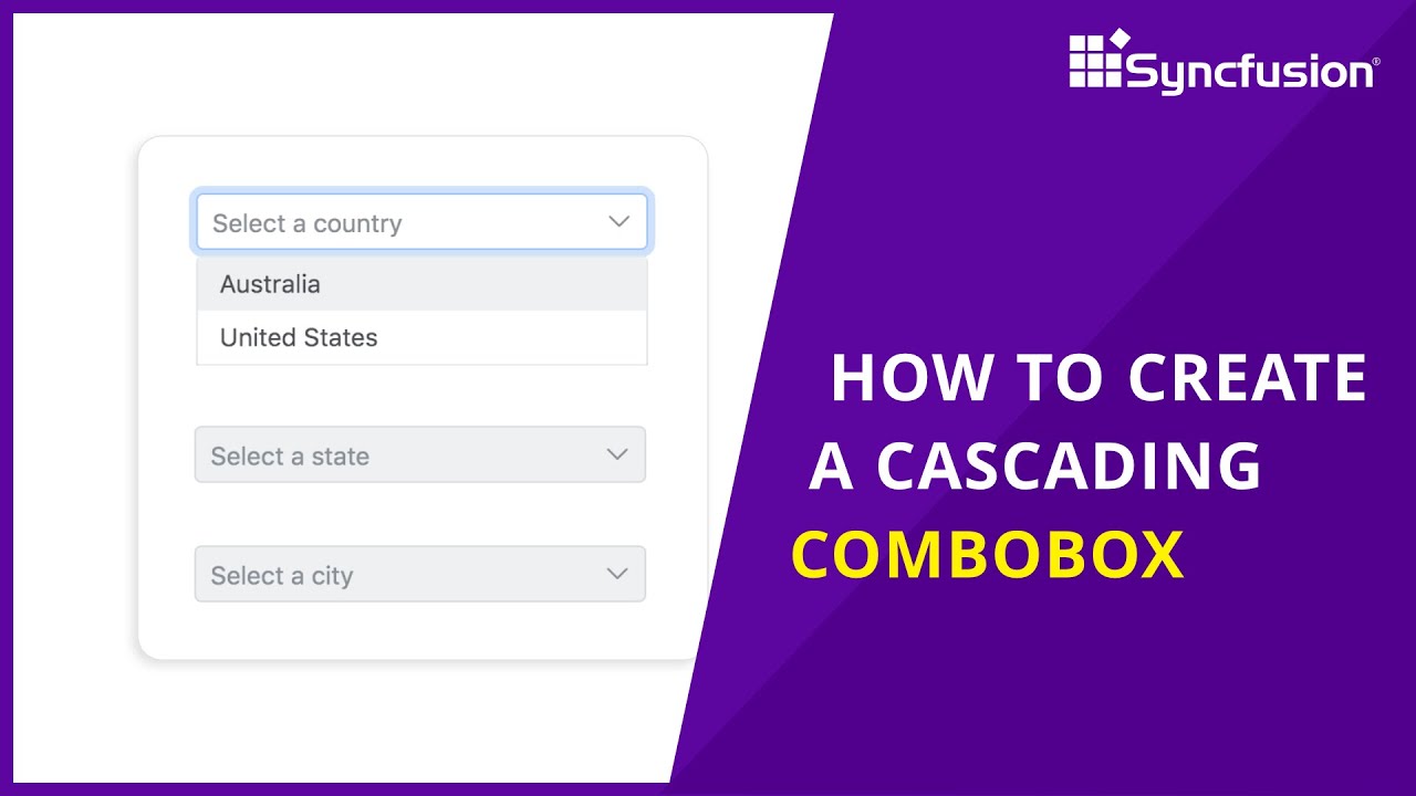 How To Create A Cascading Combobox In Blazor Youtube