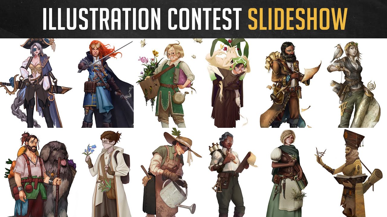 100 Entries Character Illustration Contest Slideshow Youtube