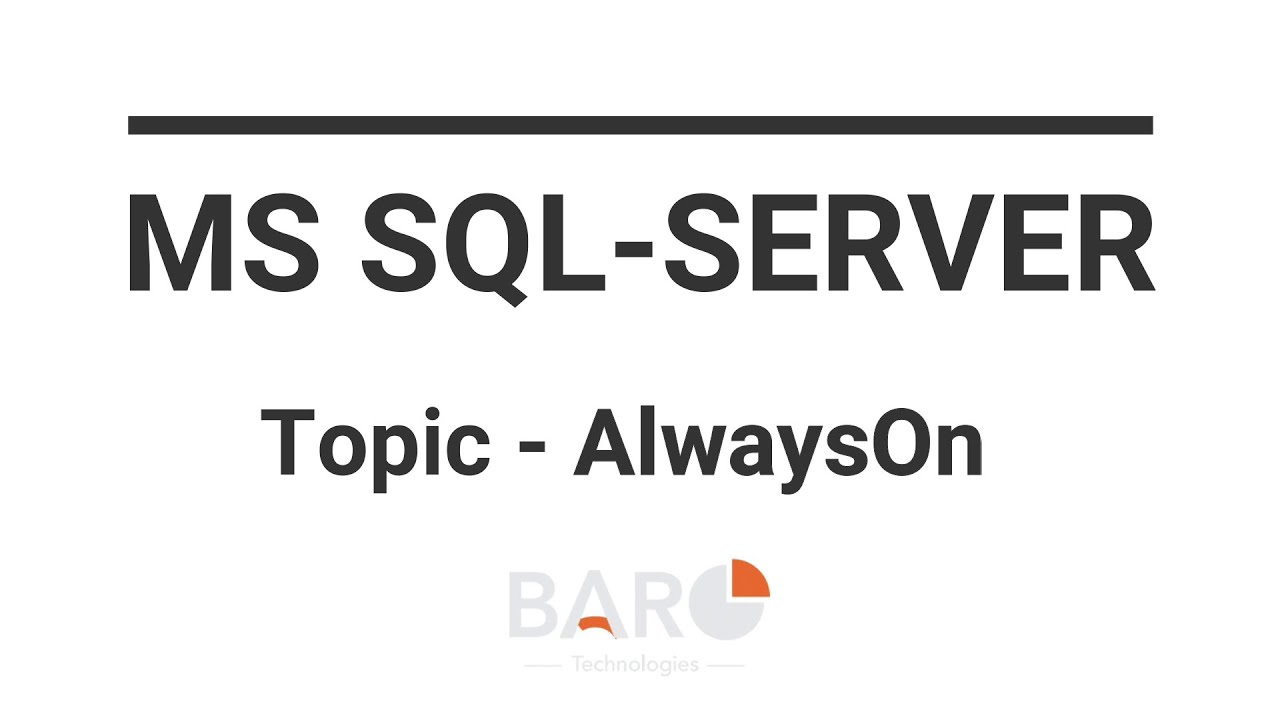 сйгсио Ms Sql Server Alwayson Youtube