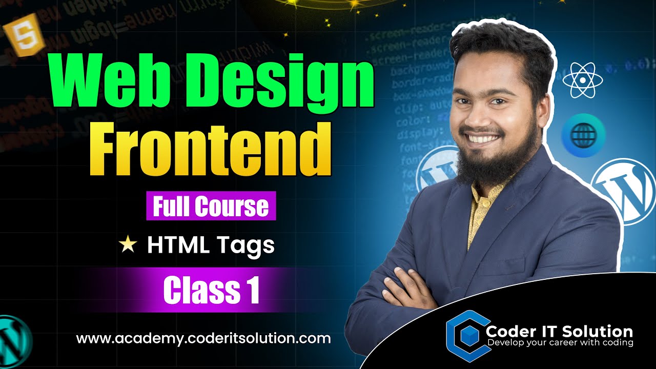 Web Design Class 1 Browser Editor Basic Html Tags Tutorial Web