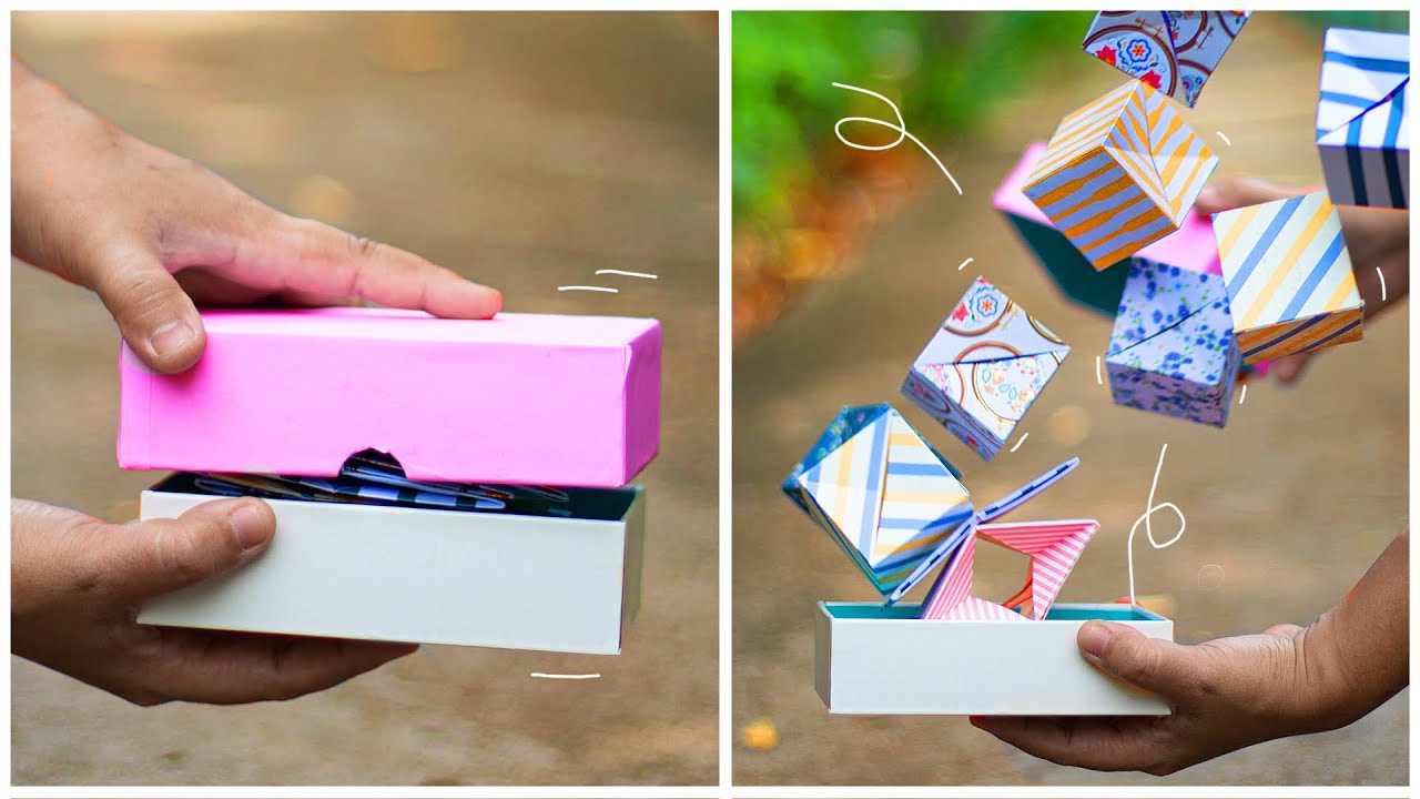 How To Make A Paper Origami Blow Up Box