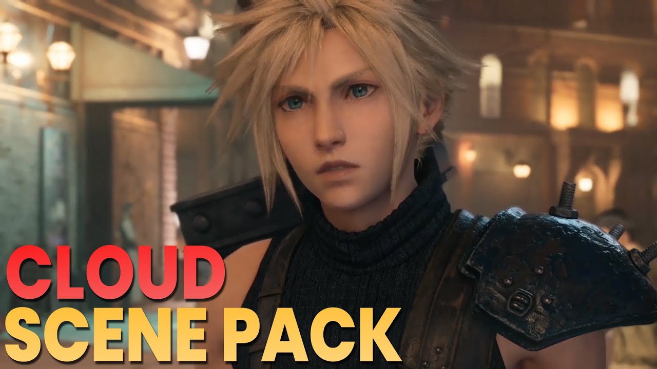 Cloud Strife Scene Pack 1080p 60fps Final Fantasy 7 Remake Youtube