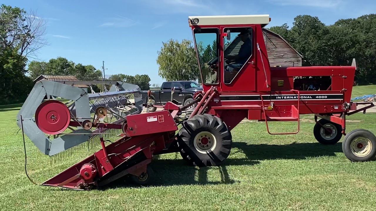 Sold 1985 24 Ih 4000sp Swather Youtube