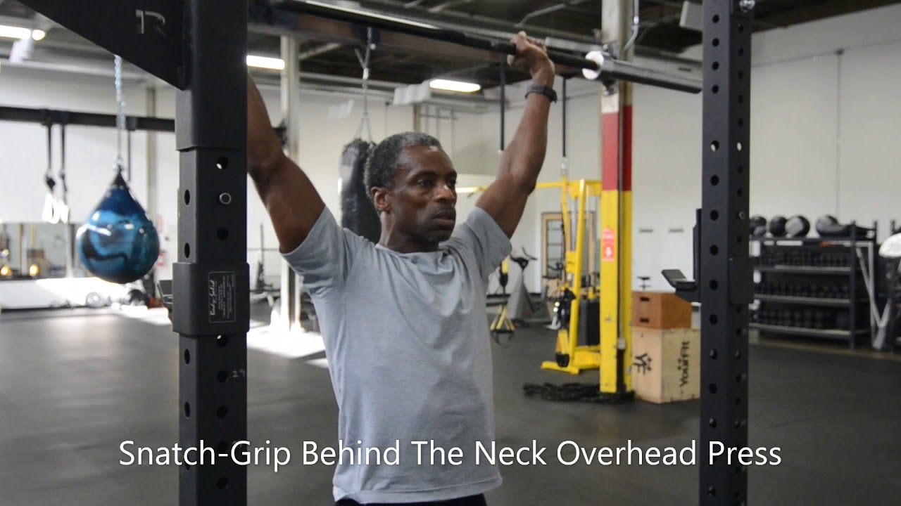 Snatch Grip Behind The Neck Overhead Press Youtube