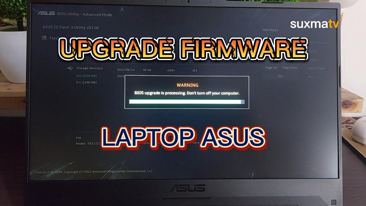 Proses Upgrade Firmware Laptop Asus Youtube