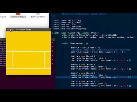 Borderlayout En Java Youtube