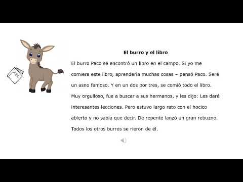 Lectura El Burro Y El Libro Youtube