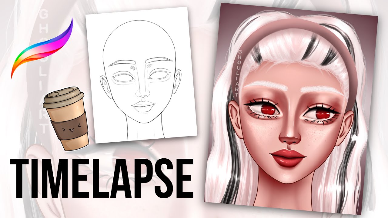 Portrait Timelapse Procreate Youtube
