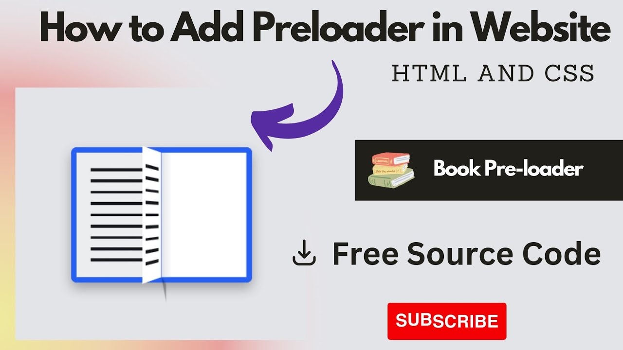 How To Add Preloader In Website Using Html Css Javascript With Code