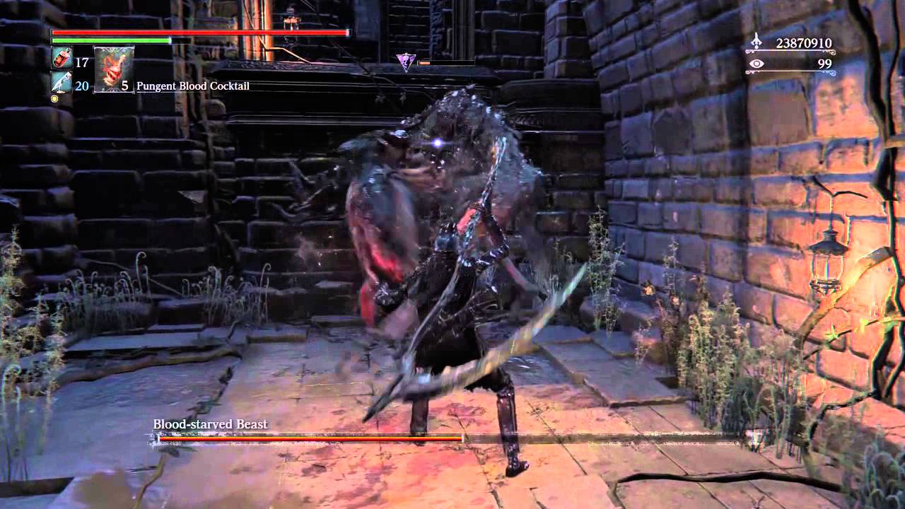 Bloodborne邃 Ng Boss Run Gherman Cosplay The Blood Starved Beast Youtube