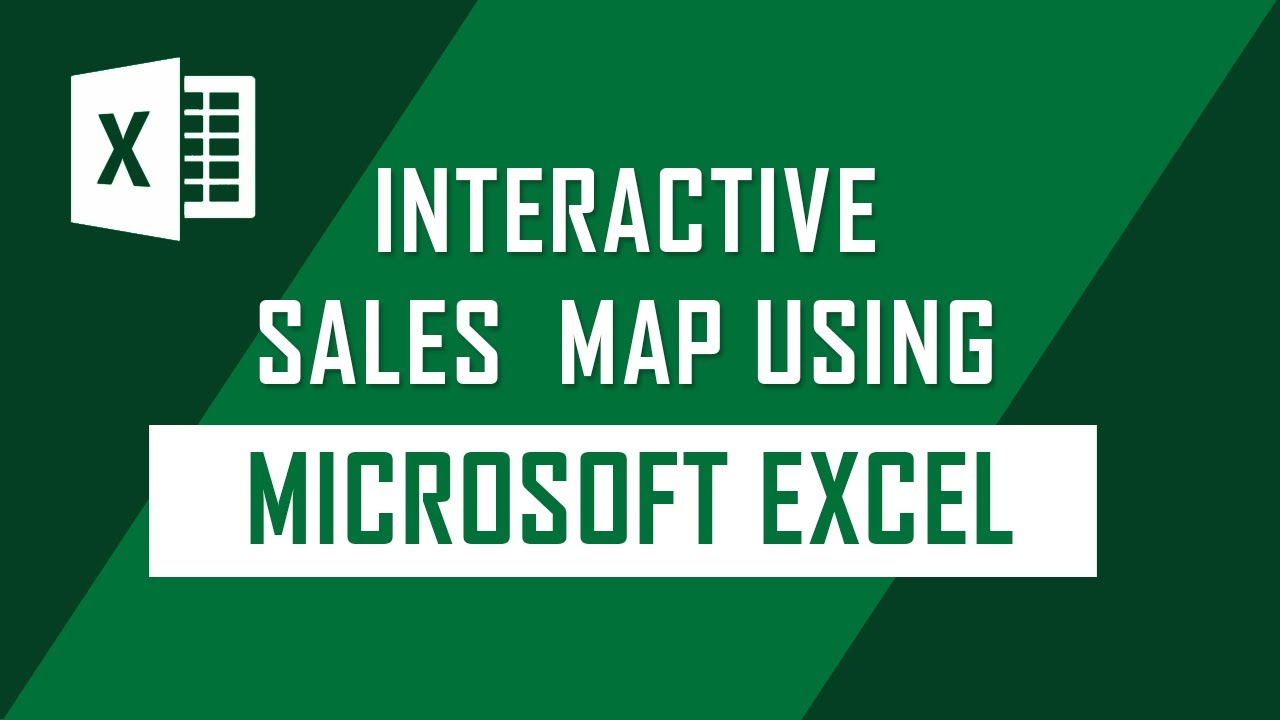 Create Interactive Sales Map Using Microsoft Excel Data Youtube