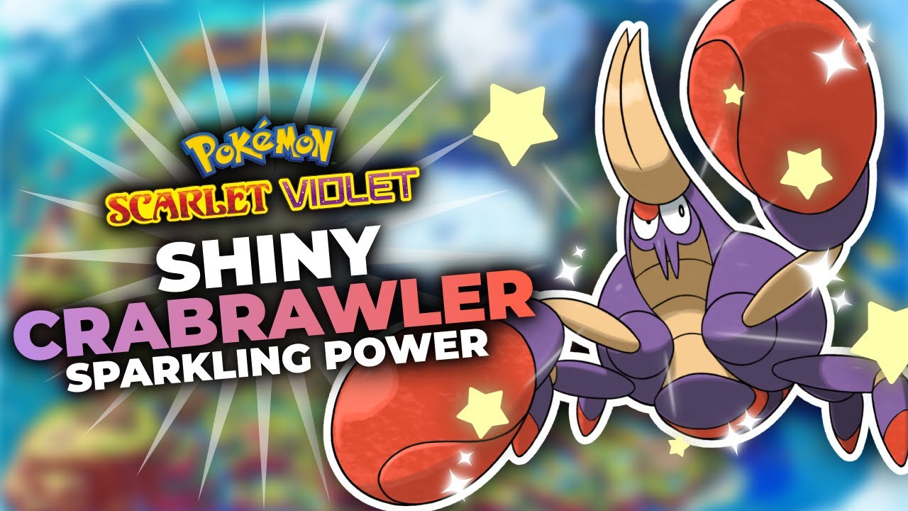 Shiny Crabrawler Sparkling Power In Pokemon Scarlet Violet Youtube