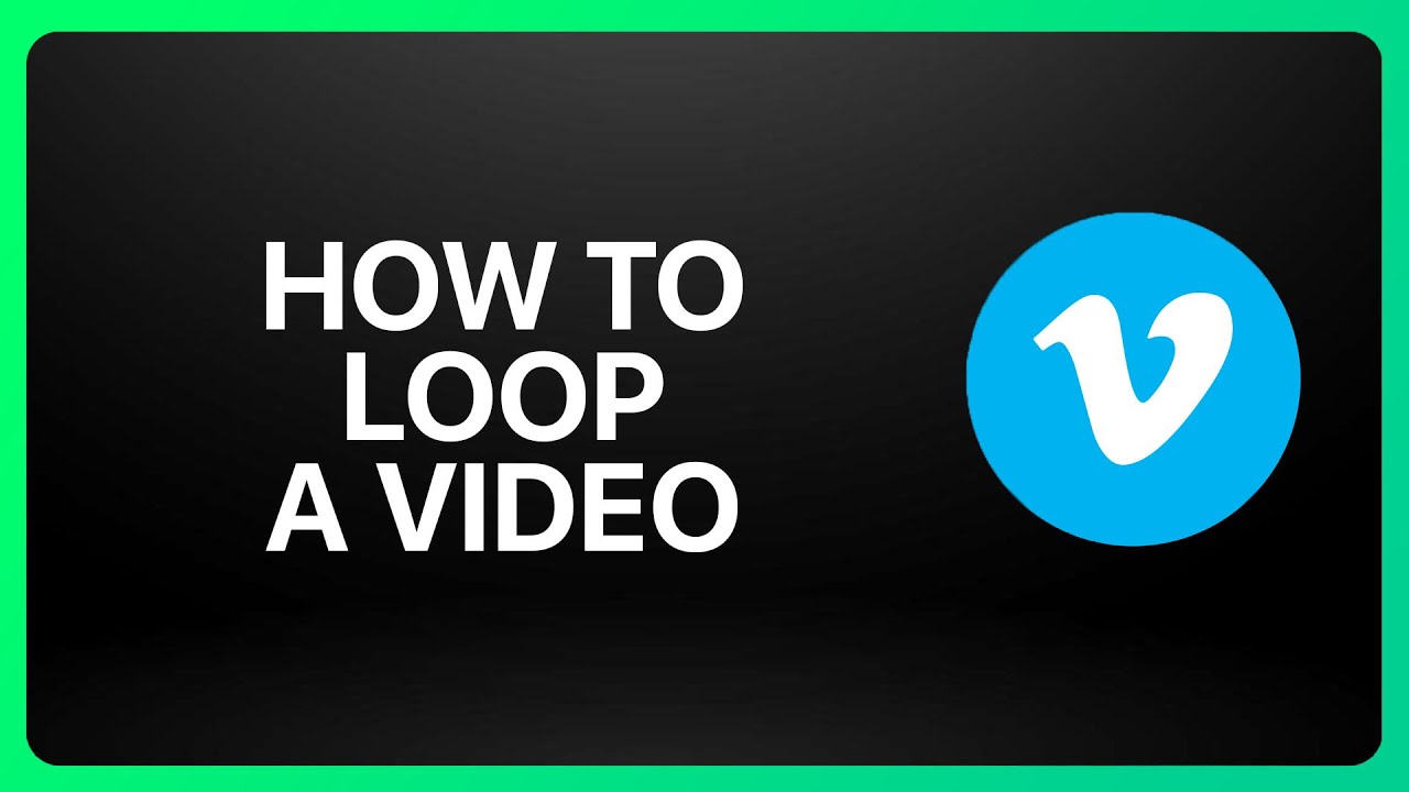 How To Loop A Vimeo Video Tutorial Youtube