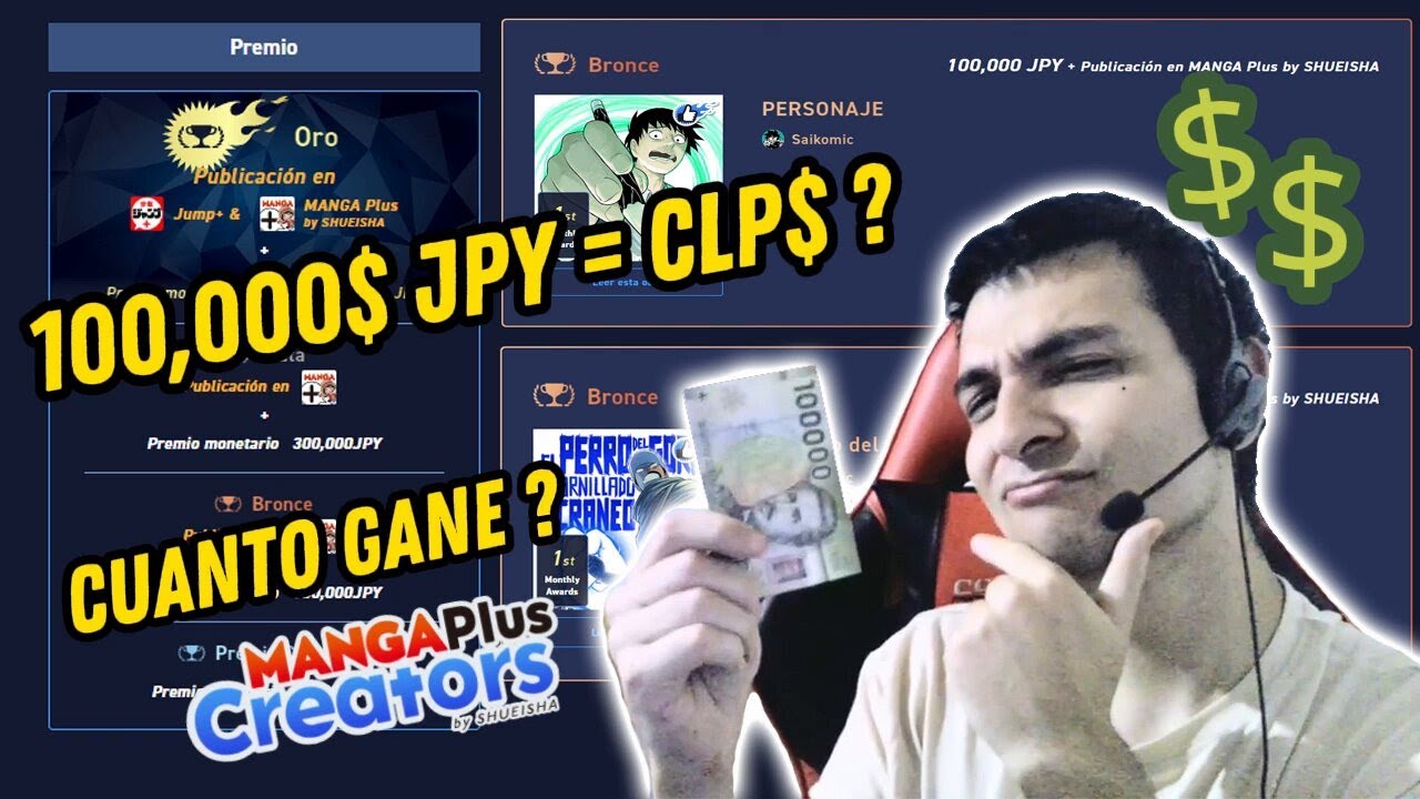 Cuanto Gané Realmente En Manga Plus Creators Youtube