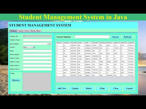 Student Management System In Java Netbeans Mysql Database Youtube