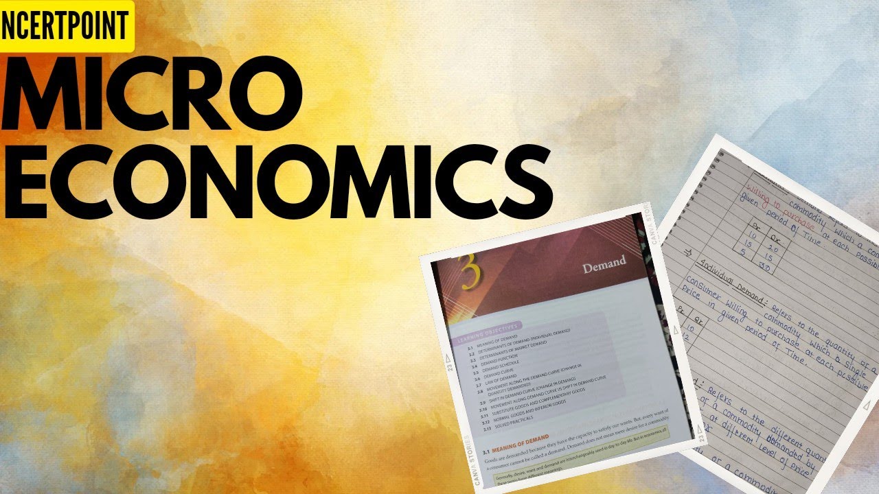 Micro Economics Notes Chapter 3 Demand Youtube