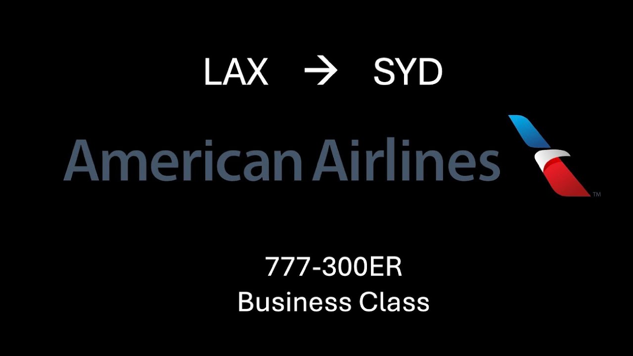 American Airlines Aa Business Class From Los Angeles To Sydney Aa73