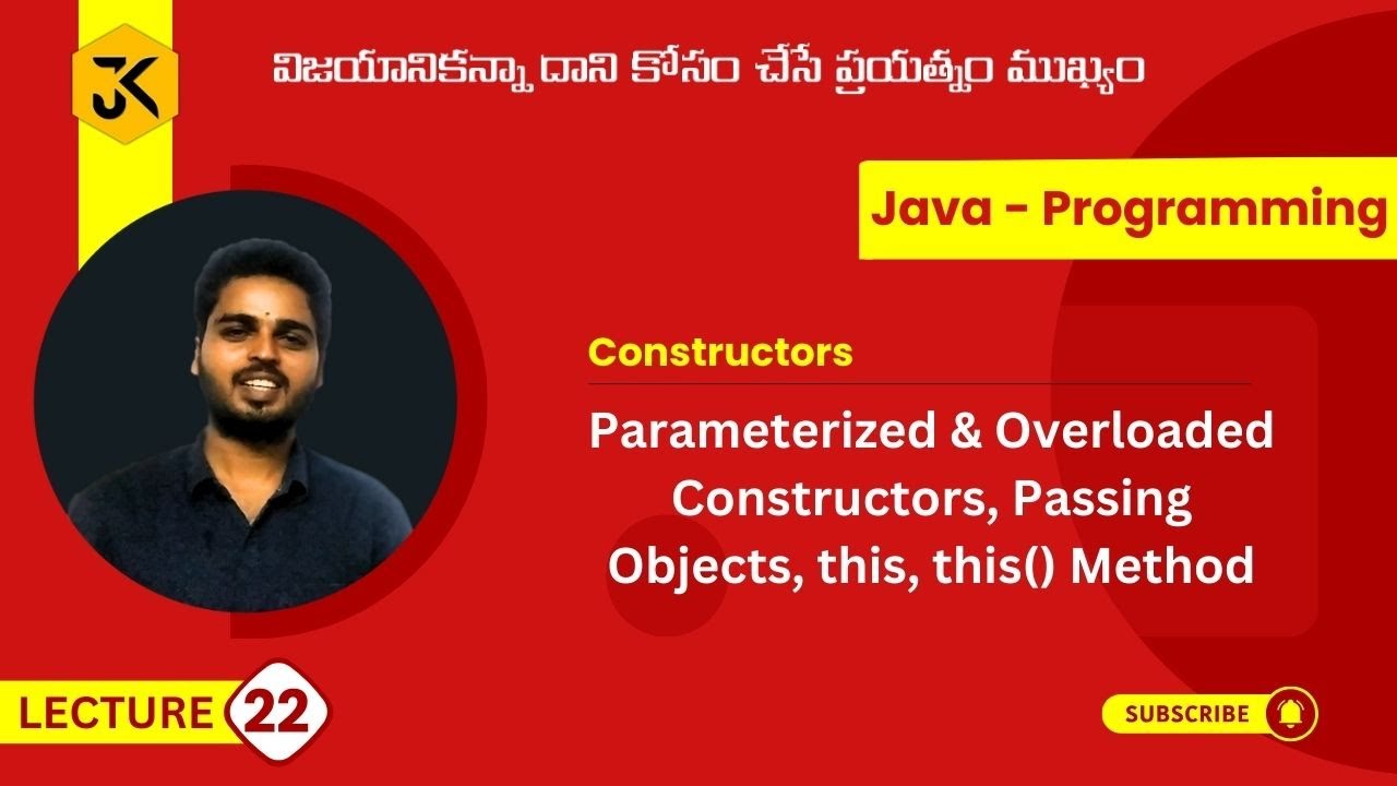 22 Java Constructors Parameterized Overloaded Constructors Passing