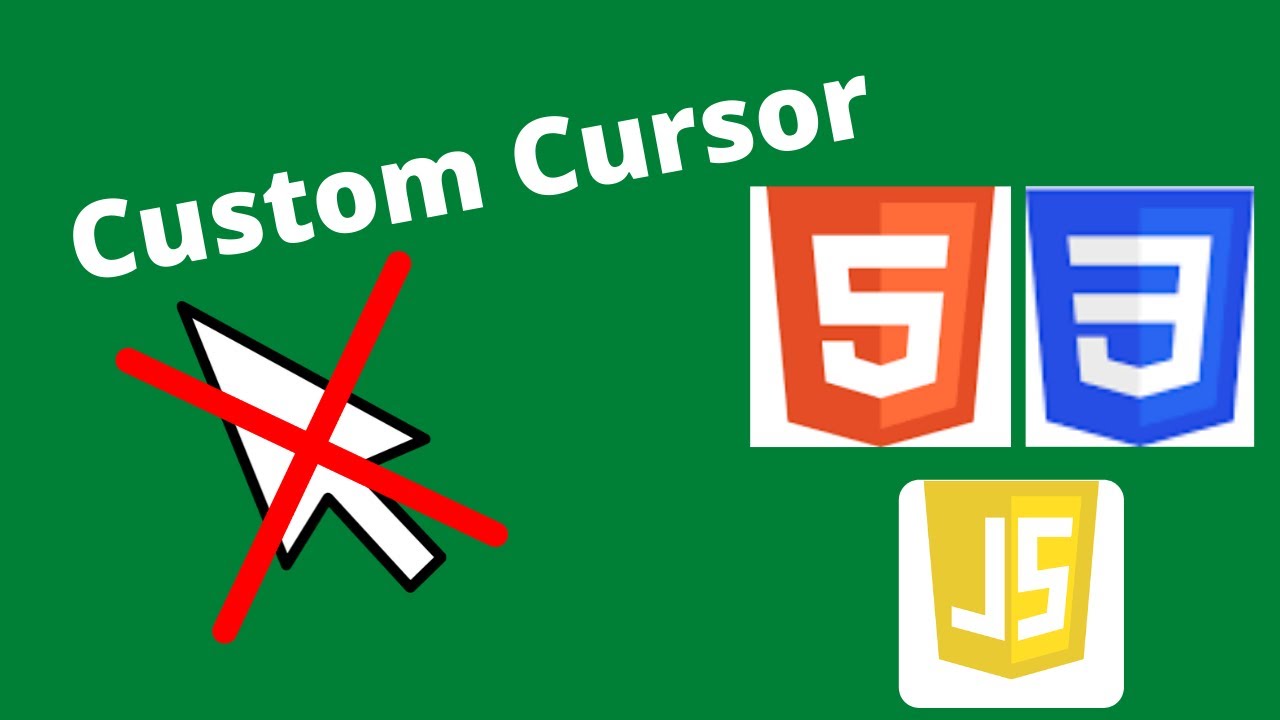 How To Make Custom Cursor On A Website Using Html Css Vanilla