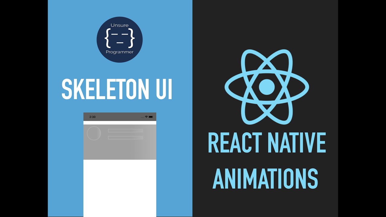 Skeleton Ui Tutorial React Native Animated Youtube