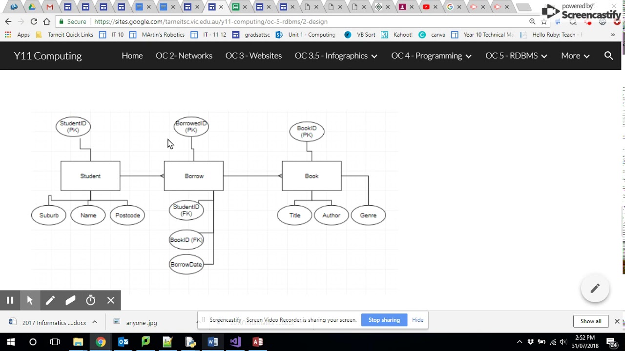Microsoft Access Creating A Database Youtube