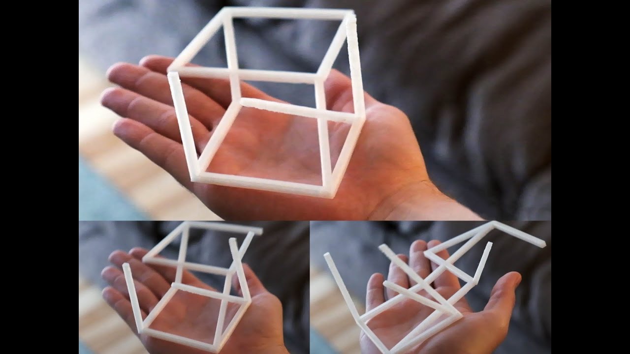 Optical Illusion Cube 3d Printed Youtube