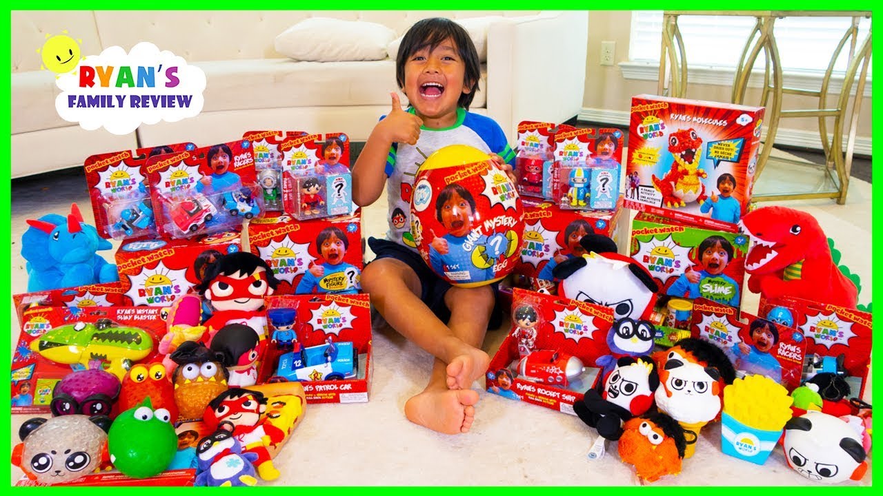 Surprise Ryan With All Of His New Toys And Merch Ryan S World From