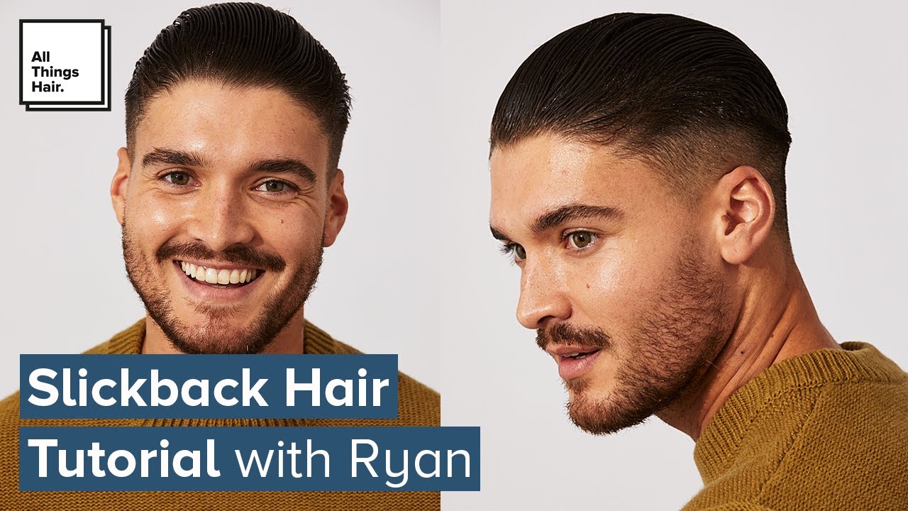 Men S Slick Back Hairstyle Tutorial Youtube