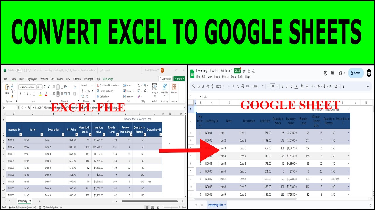 How To Convert Excel File To Google Sheets Easy Step By Step Tutorial
