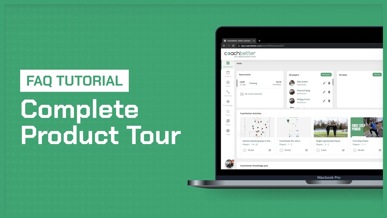 Faq Tutorial Coachbetter Complete Product Tour By Mark Sampson Youtube