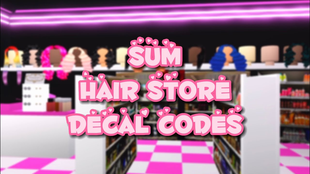 Decal Codes For Bloxburg Hair At Hayden Ness Blog