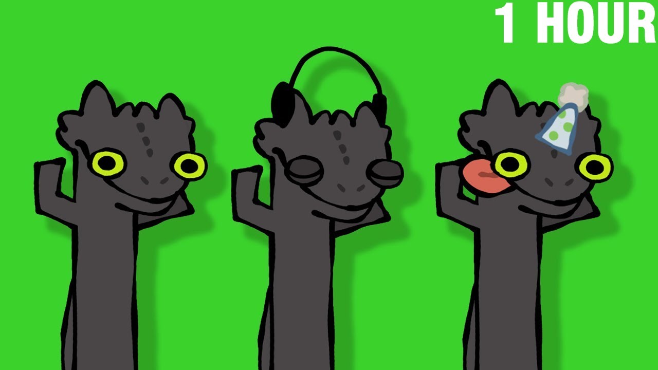 1 Hour Toothless Dancing Meme Youtube